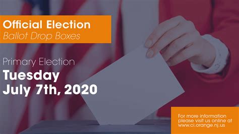 Official Election Ballot Drop Boxes Orange City Council