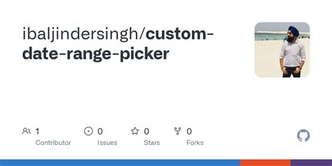 Github Ibaljindersinghcustom Date Range Picker