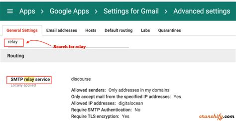 How To Setup Email For Discourse Forum With Google Apps SMTP Relay Right Way Crunchify