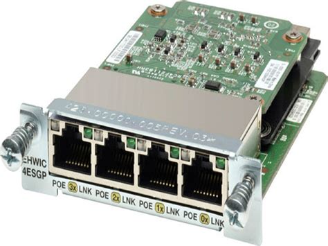 Ehwic 4esg Cisco Four Pt 10 100 1000 Enet Switch Interface Card Ehwic