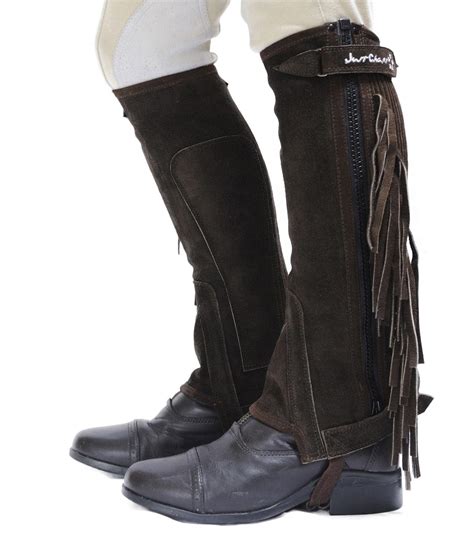 Just Chaps Fringed Suede Half Chaps Cavaletti Clothing
