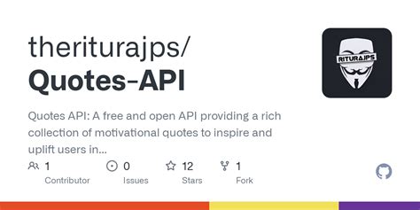 Github Theriturajpsquotes Api Quotes Api A Free And Open Api Providing A Rich Collection Of