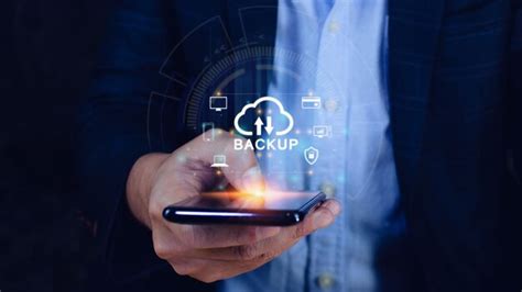 premium photo internet data storage backup on smart phone technology