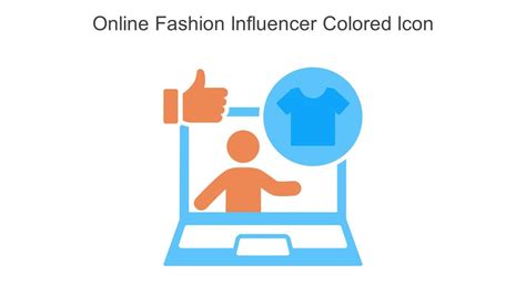 Online Fashion Influencer Colored Icon In Powerpoint Pptx Png And Editable Eps Format PPT PowerPoint