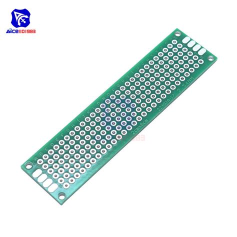 Diymore 1 Piece Fr4 Glass Fiber Diy Double Sided Prototype Board 2x8cm