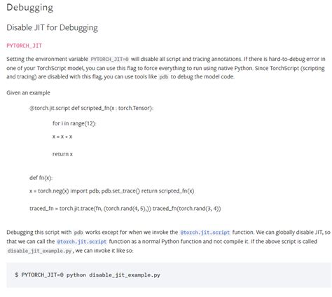 [doc] part of the jit code is not highlighted · issue 36216 · pytorch