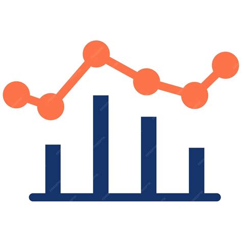 Premium Vector Statistical Graph Vector Illustration