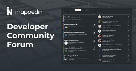 announcing the mappedin developer community forum mappedin