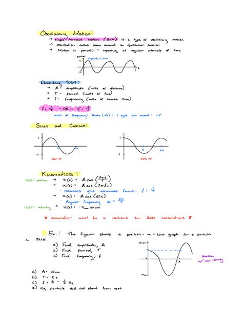 Chapter Simple Harmonic Motion PHY Studocu
