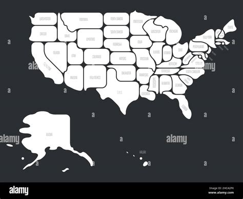Generalized Smooth Map Of Usa Stock Vector Image And Art Alamy