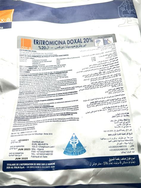 Eritromicina Doxal 20 Vetalpharma