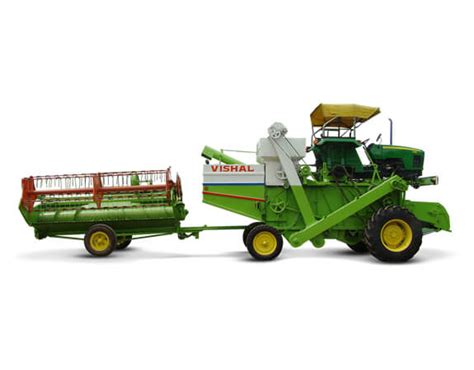 Vishal 366 Tdc Tractor Driven Combine Harvester By Manku Agro Tech Pvt Ltd