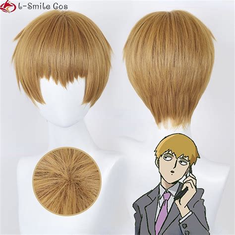 Misscoo Anime Mob Psycho 100 Season 3 Reigen Arataka Cosplay Wig Dark