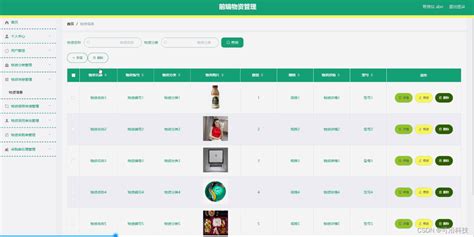 Java毕业设计前端物资管理（附源码、数据库）前端 物料管理 Csdn博客
