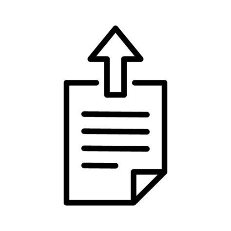 A Data Upload Icon In Line Style 25341623 Vector Art At Vecteezy