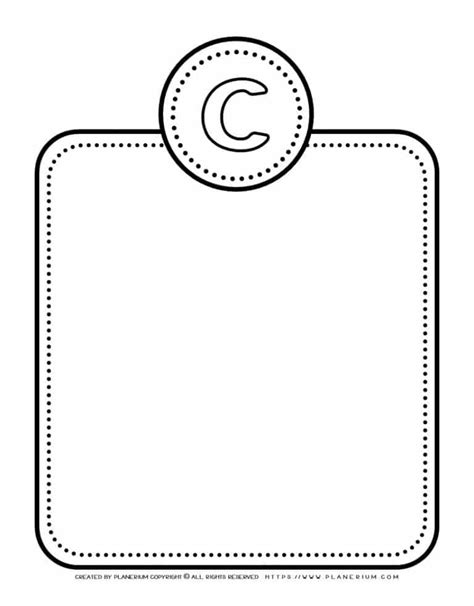 Alphabet Letter Templates Letter C Planerium