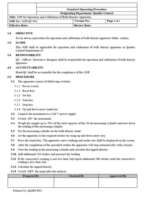 Calibration Of Bulk Density Apparatus Pdf Calibration Density
