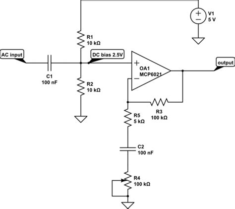 Op Amp How To Amplify A Small Ac No Dc Offset Wave With An Op Amp