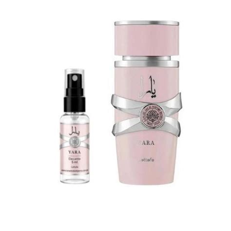 Perfume Yara Lattafa Edp Decant 5ml Original Rosa Netshoes