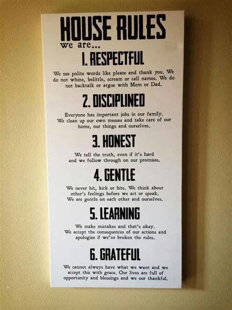 Importance Of House Rules In Classroom At Alberta Sanfilippo Blog