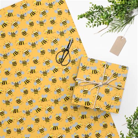 bee wrapping paper bug wrapping paper etsy