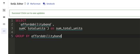 shape and join data with the soql query editor on the enterprise data