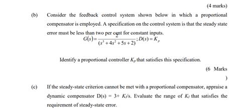 Solved G S S S Is Controlled Using A PD Controller Chegg Com