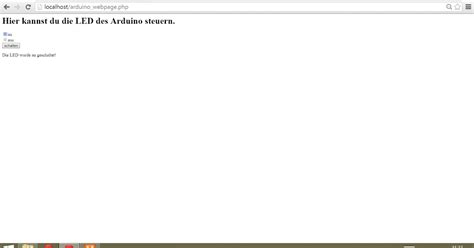 michaelsarduino led am arduino über website steuern