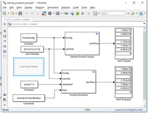 Robotics System Toolbox中simulink相应模块计算实验simulink中机器人力矩 Csdn博客