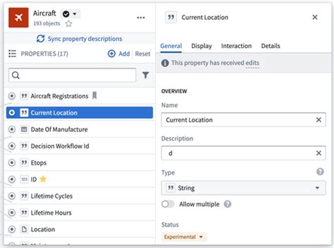 object and link types properties edit object type properties palantir