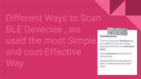Beacon Scanner Using Raspberry Pi Ahmedabad India Ppt