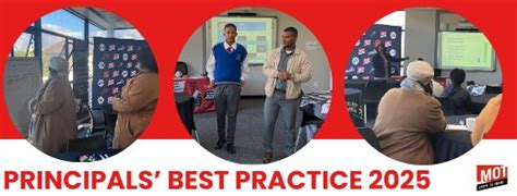 Mot Principals Best Practice Follow Up Session Mot South Africa