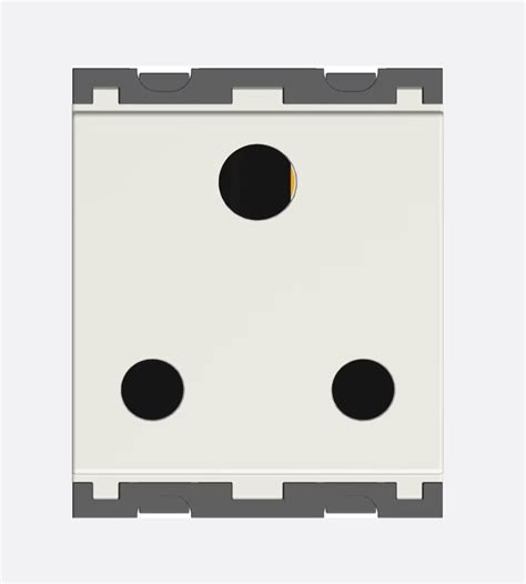 6 Amp Polycarbonate 6a Norisys Cube Series Socket White At ₹ 139piece