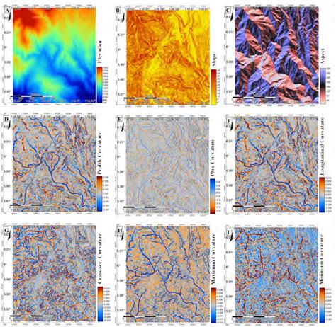 a set of morphometric parameters derived from the ifsar data a