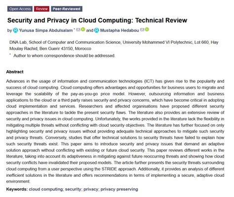 Future Internet Mdpi On Linkedin Mdpifutureinternet Cloudcomputing Security Privacy