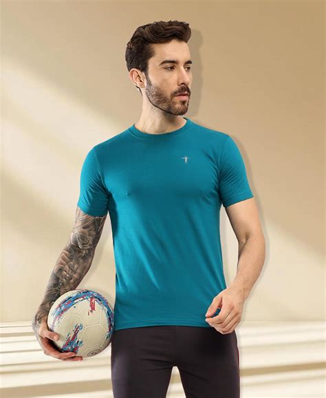 T T Men Slim Fit 100 Cotton Cool Round Neck Half Sleev Solid Tshirt