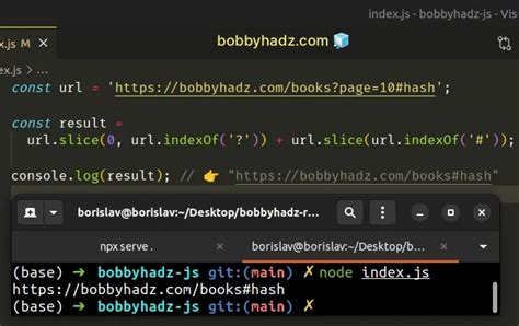 How To Remove The Query String From A Url In Javascript Bobbyhadz