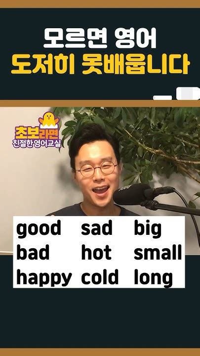 왕초보 기초 영어단어들 형용사 Youtube