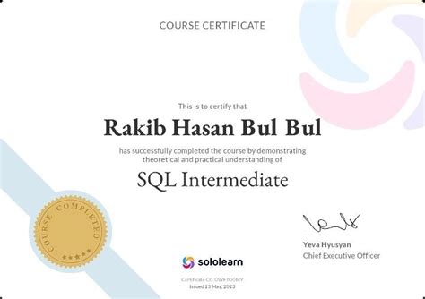 Rakib Hasan On Linkedin Sql Sololearn Database