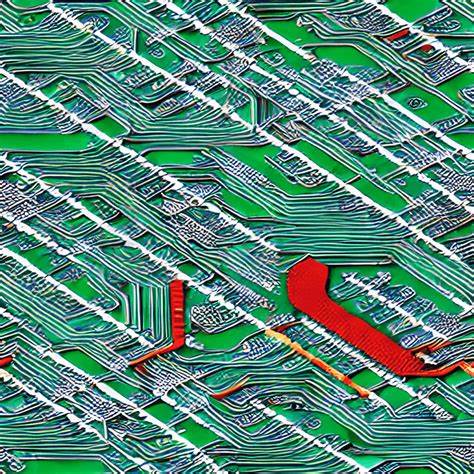 Hyper Realistic Circuit Board City Map Pattern · Creative Fabrica