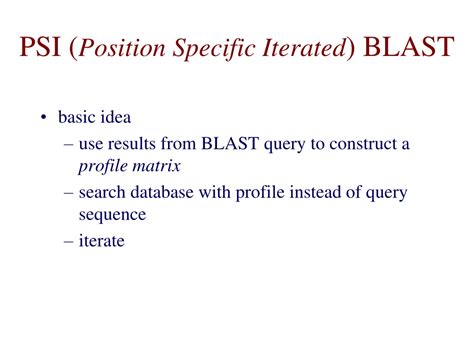 Ppt Heuristic Methods For Sequence Database Searching Powerpoint