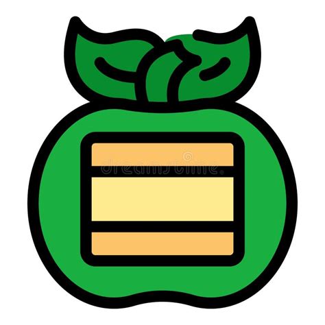 Green Apple With Wooden Crate Texture Representing Eco Friendly