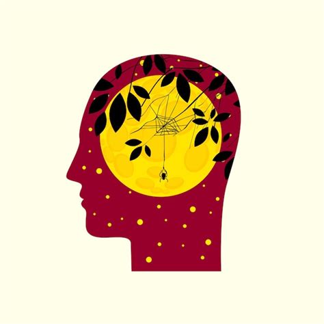 Premium Vector Poster With Human Head Full Of Ideas