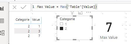 Powerbi Dax Selecting And Displaying The Max Value Of All Selected Records Stack Overflow