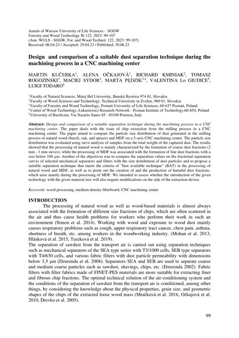 Pdf Design And Comparison Of A Suitable Dust Separation Technique