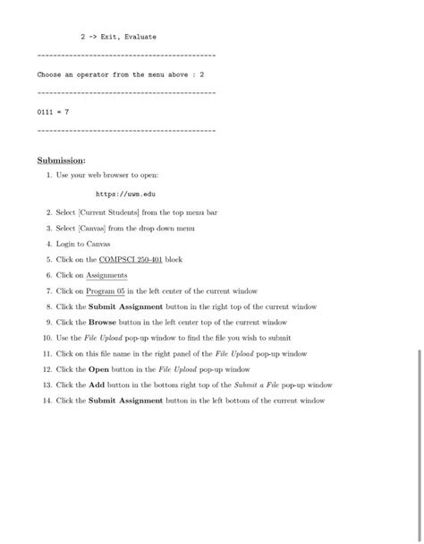 Solved Display A Menu Which Gives The User The Choice Of Chegg