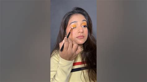 Eyeshadowtutorial Yellow Eyeshadow Tutorial Vandanamakeovers14