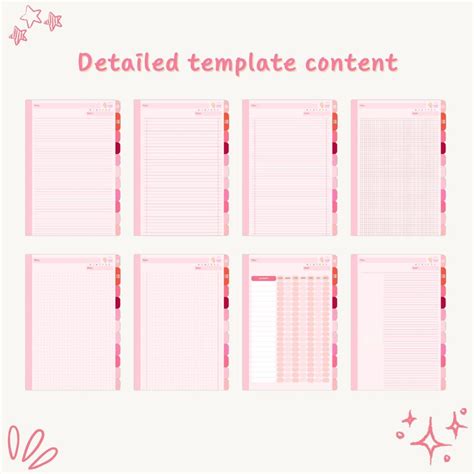 Cute Pink Digital Notebook Kawaii Goodnotes Notability