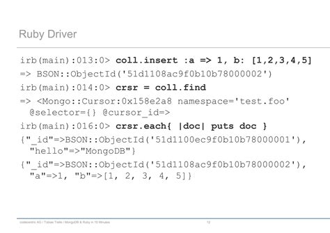 An Introduction To Mongodb And Ruby Ppt