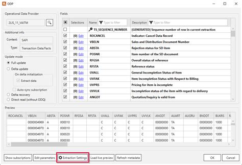 Extraction Settings Xtract For Alteryx Helpcenter
